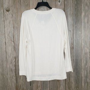 LOFT | Tops | New Loft S Cream Ivory V Neck Knit Soft Top | Poshmark